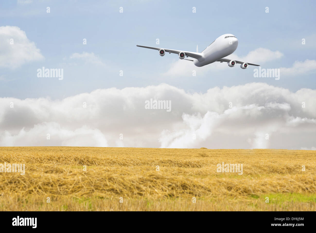Composite image of graphic airplane Stock Photo - Alamy