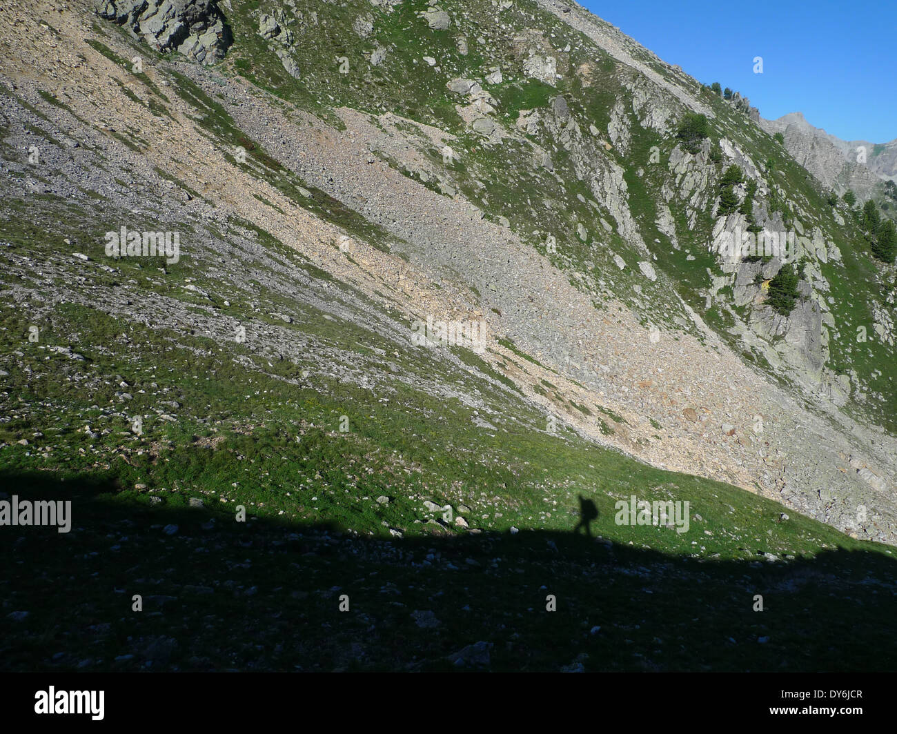 Hiking in the french alps Stock Photo - Alamy