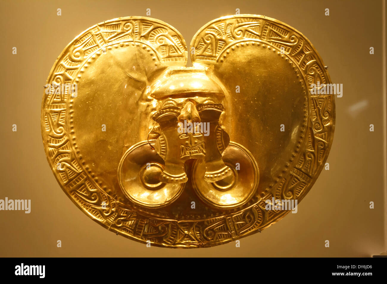 Pectora, Columbian gold artifact Stock Photo - Alamy