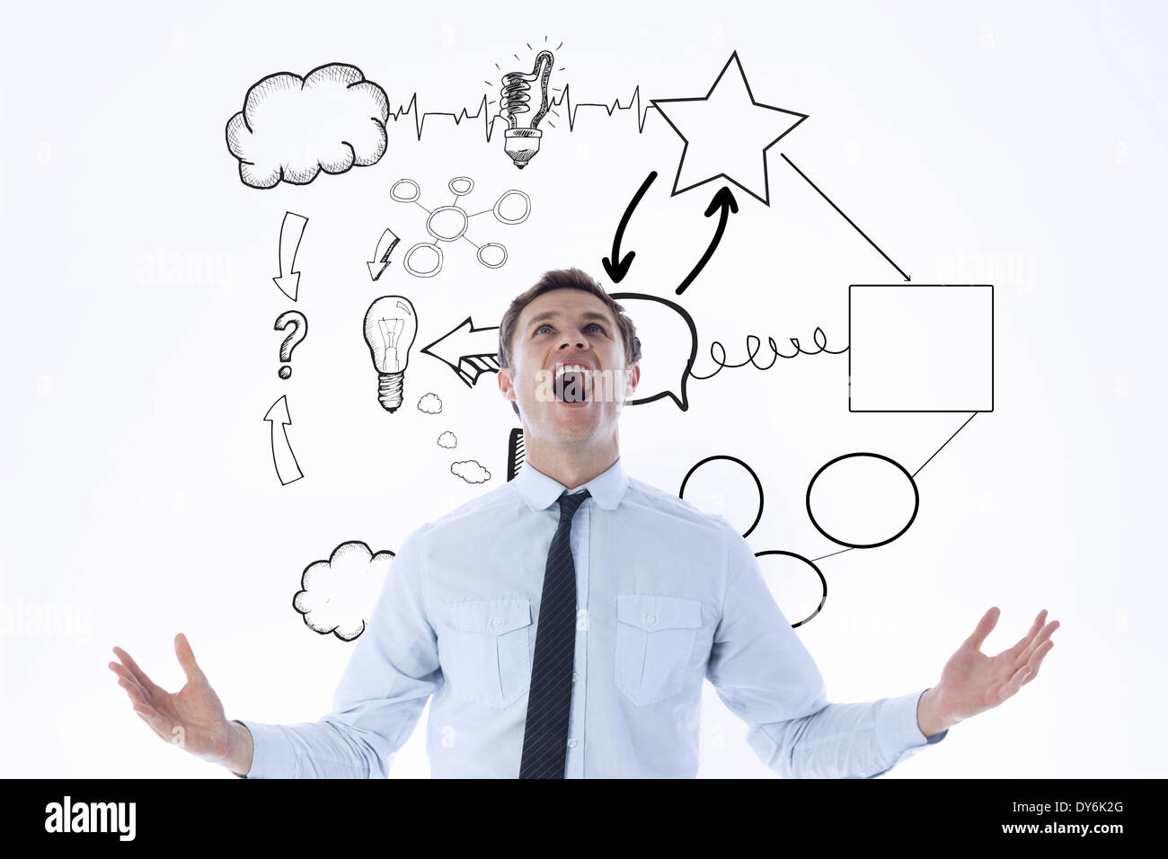 Yelling exclamation mark hi-res stock photography and images - Alamy