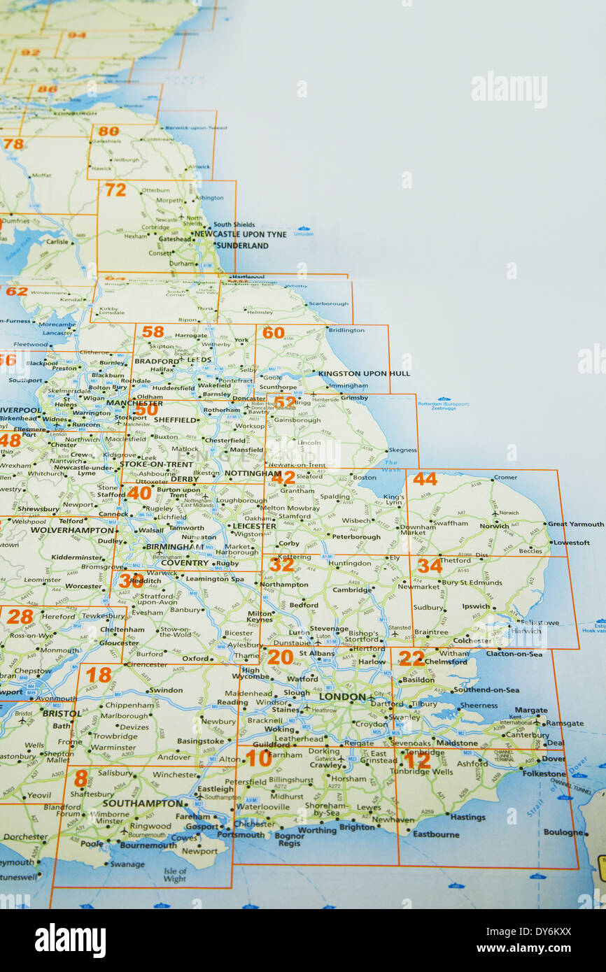 North West England Map High Resolution Stock Photography and Images - Alamy