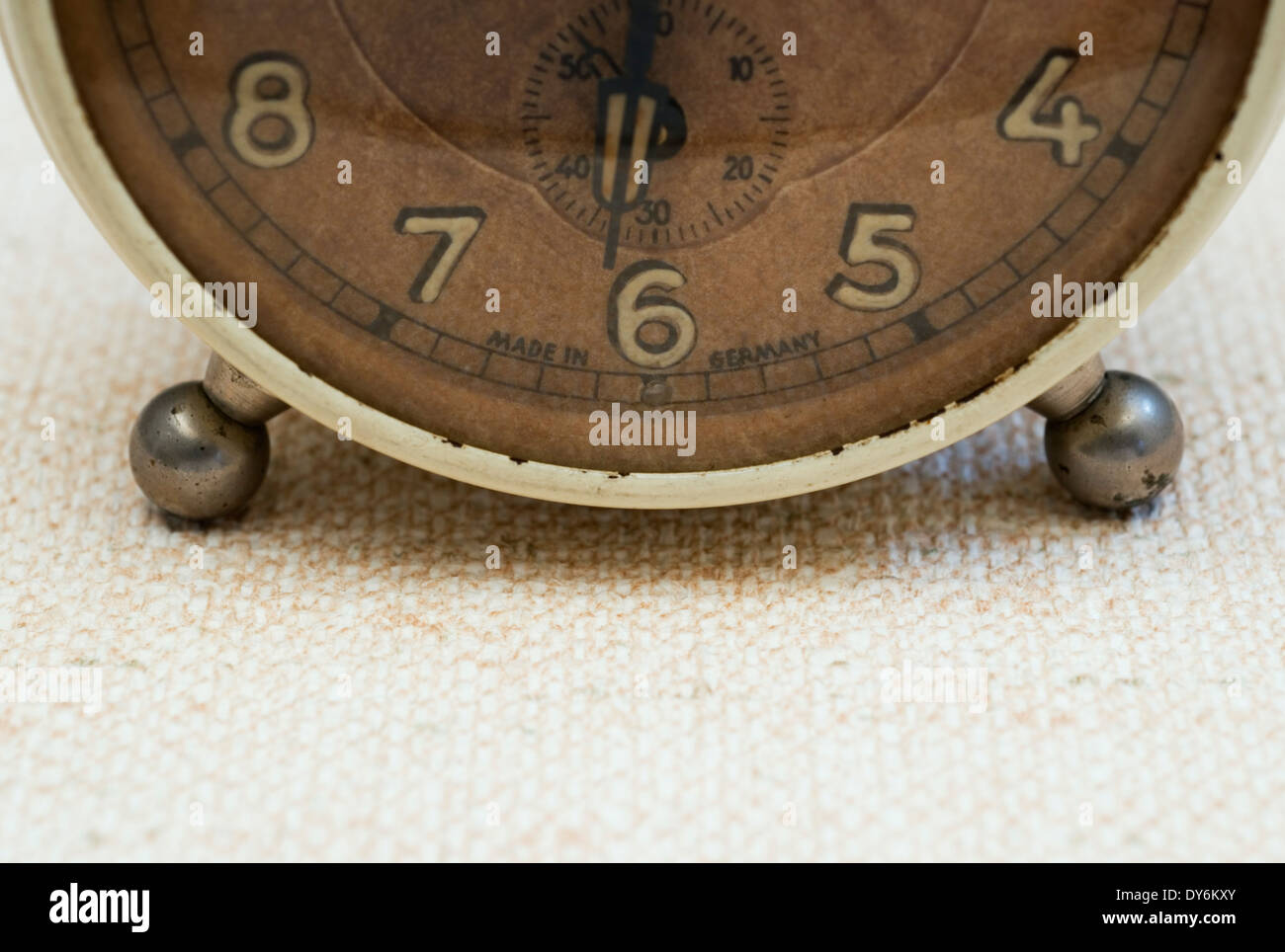 Old alarm clock detail Stock Photo - Alamy