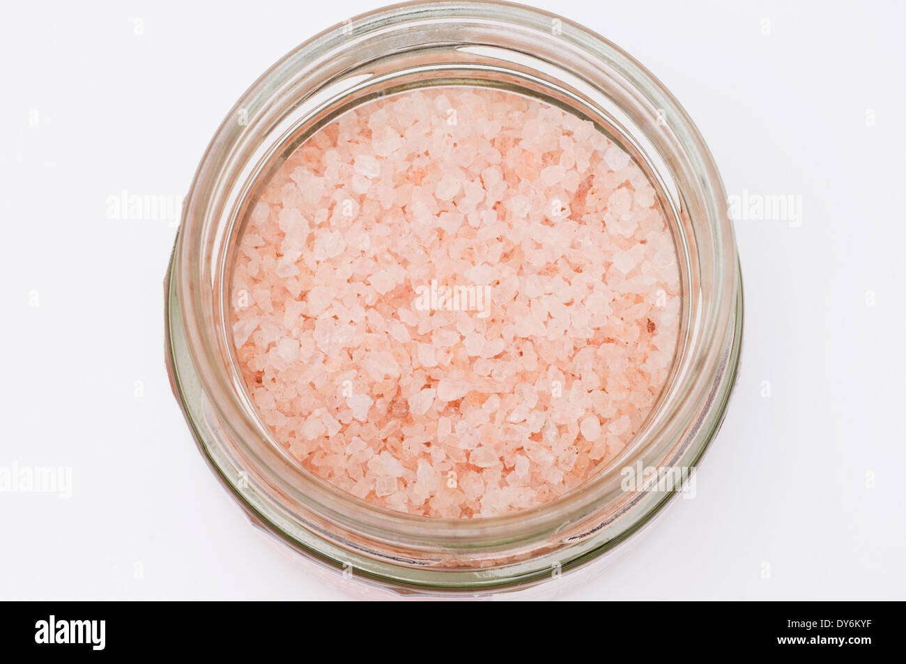 Pink salt from Andes in a jar Stock Photo - Alamy