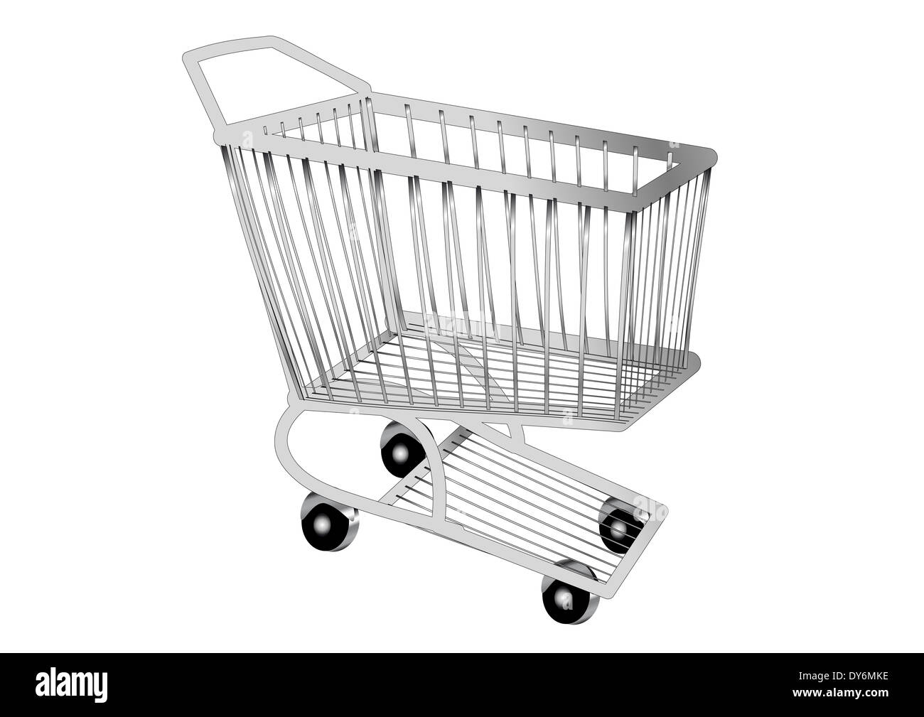 Empty push cart Black and White Stock Photos & Images - Alamy