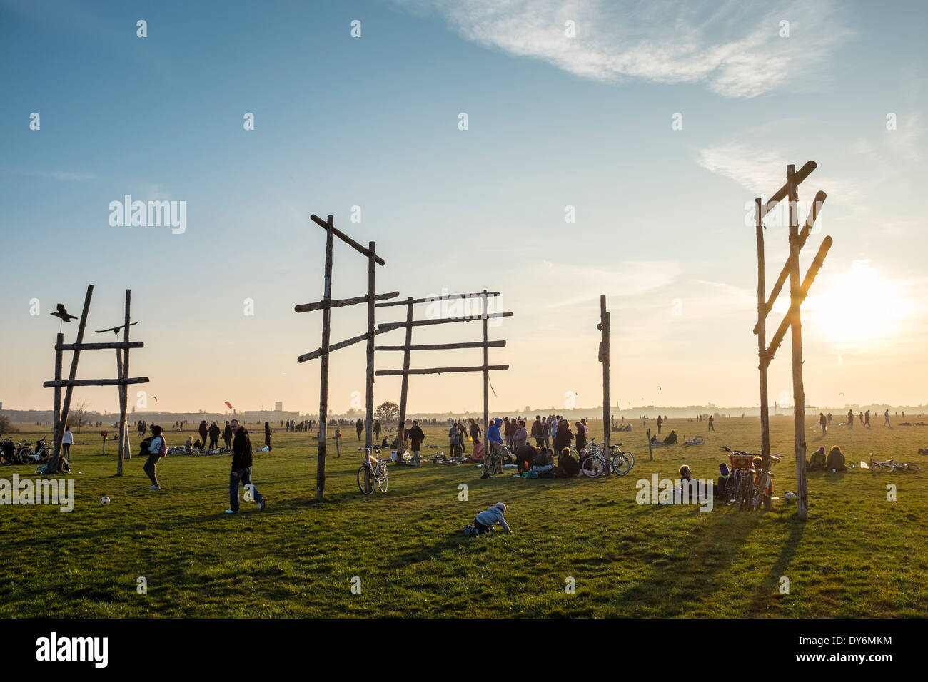 Tempelhof airport park hi-res stock photography and images - Alamy
