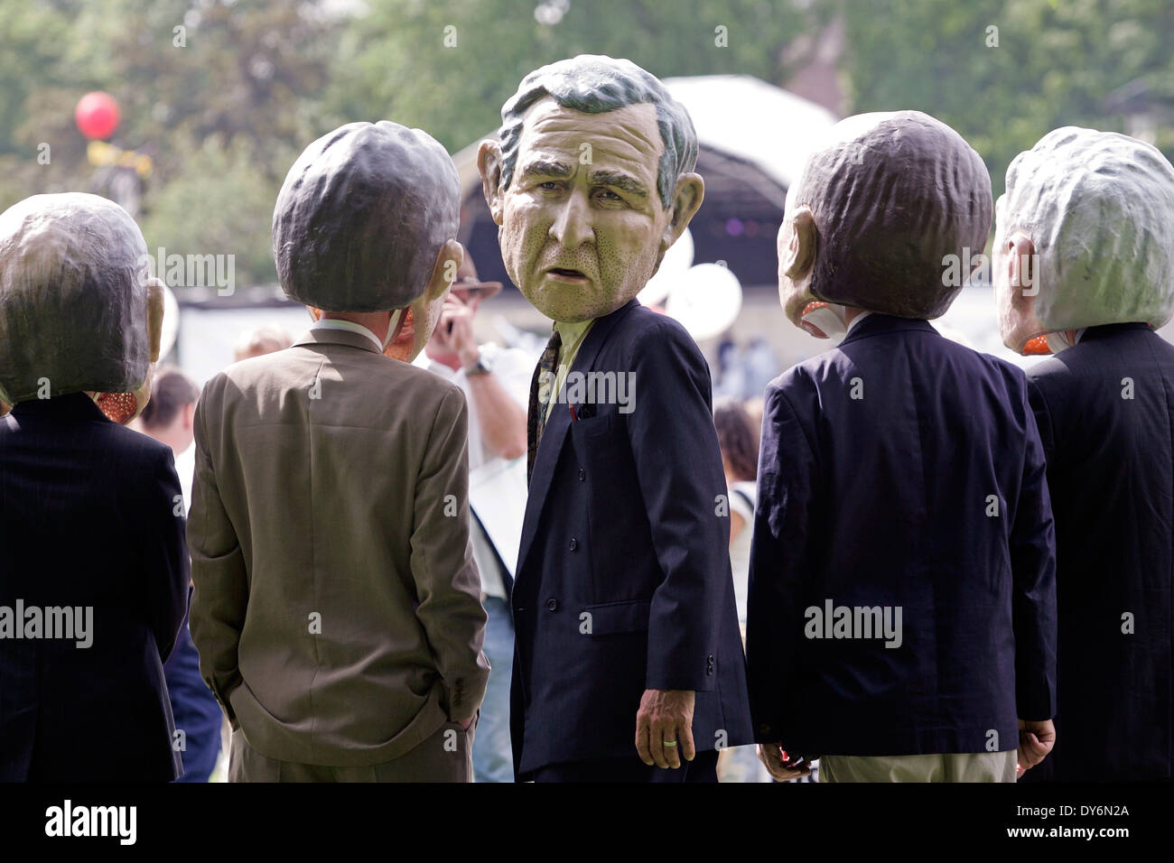 Make Poverty History protest against the G8 summit in Edinburgh Stock ...