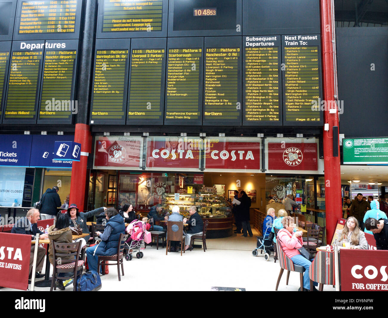 Inside Lime Street Railway Station in Liverpool Merseyside UK Stock ...