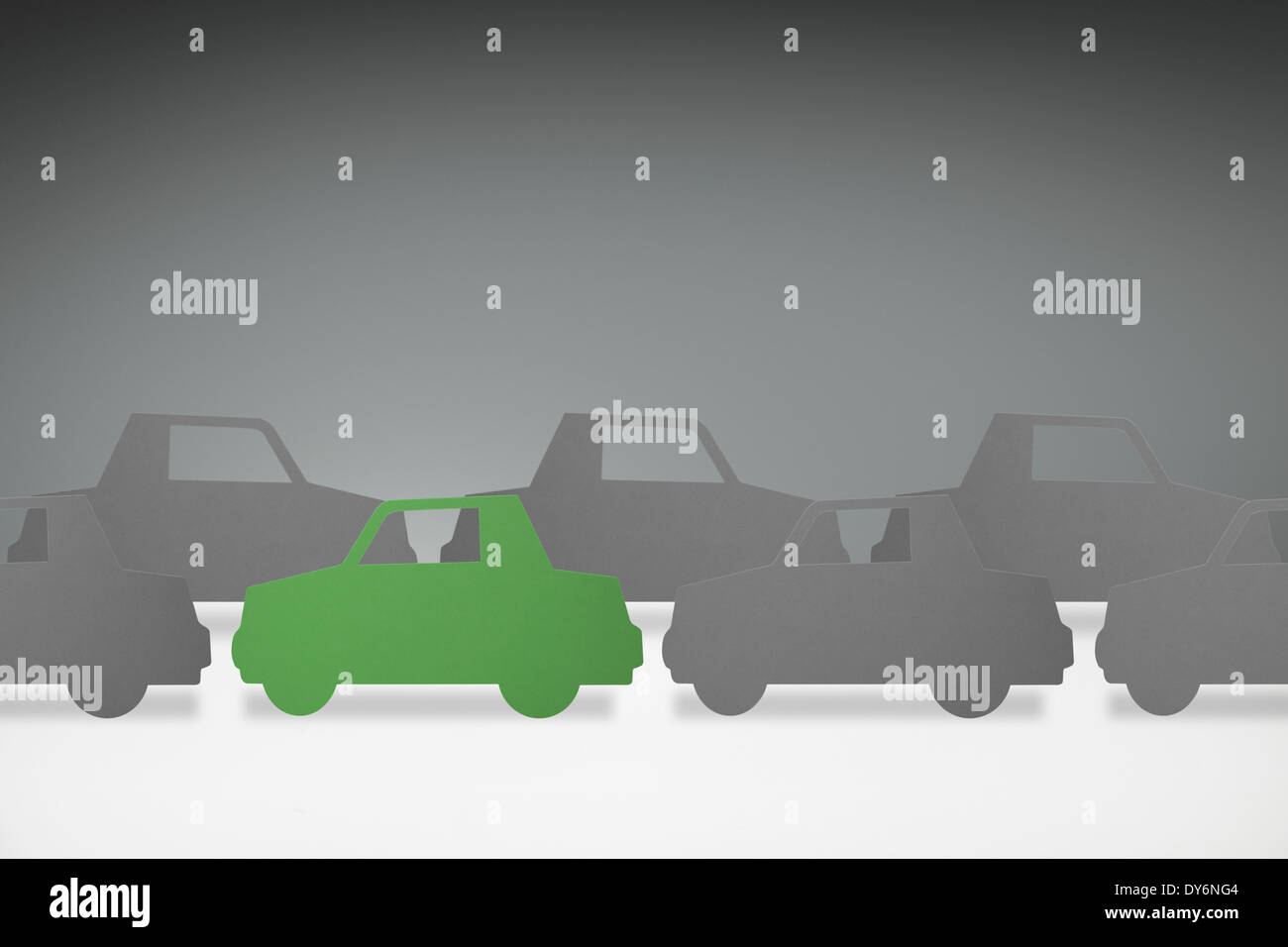 Green car concept Stock Photo - Alamy
