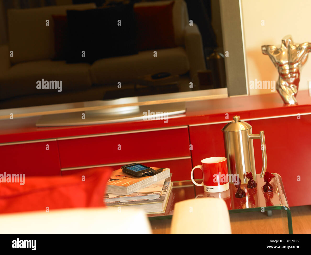 Coffee and TV Stock Photo - Alamy