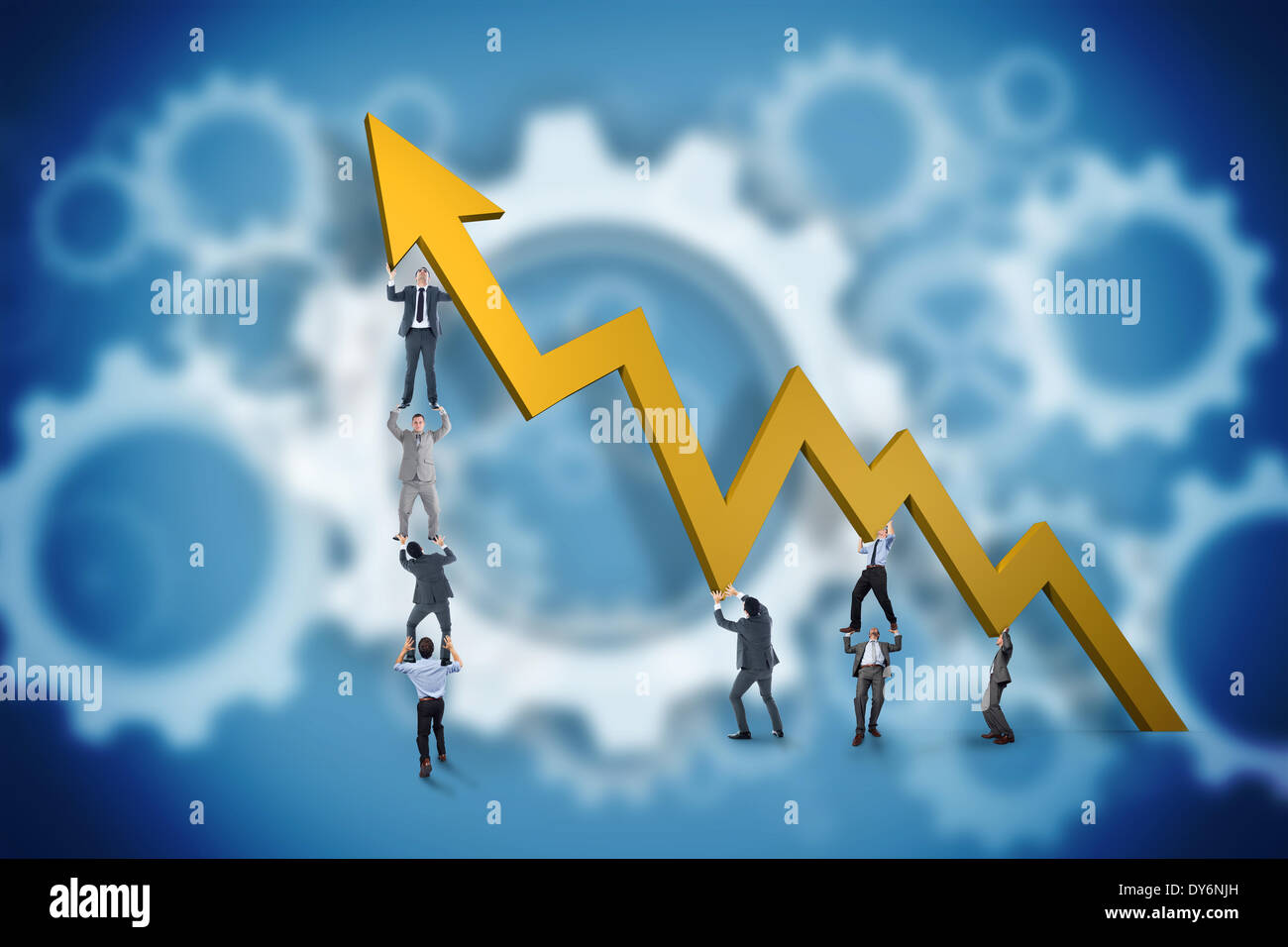 Composite image of business teamwork Stock Photo - Alamy