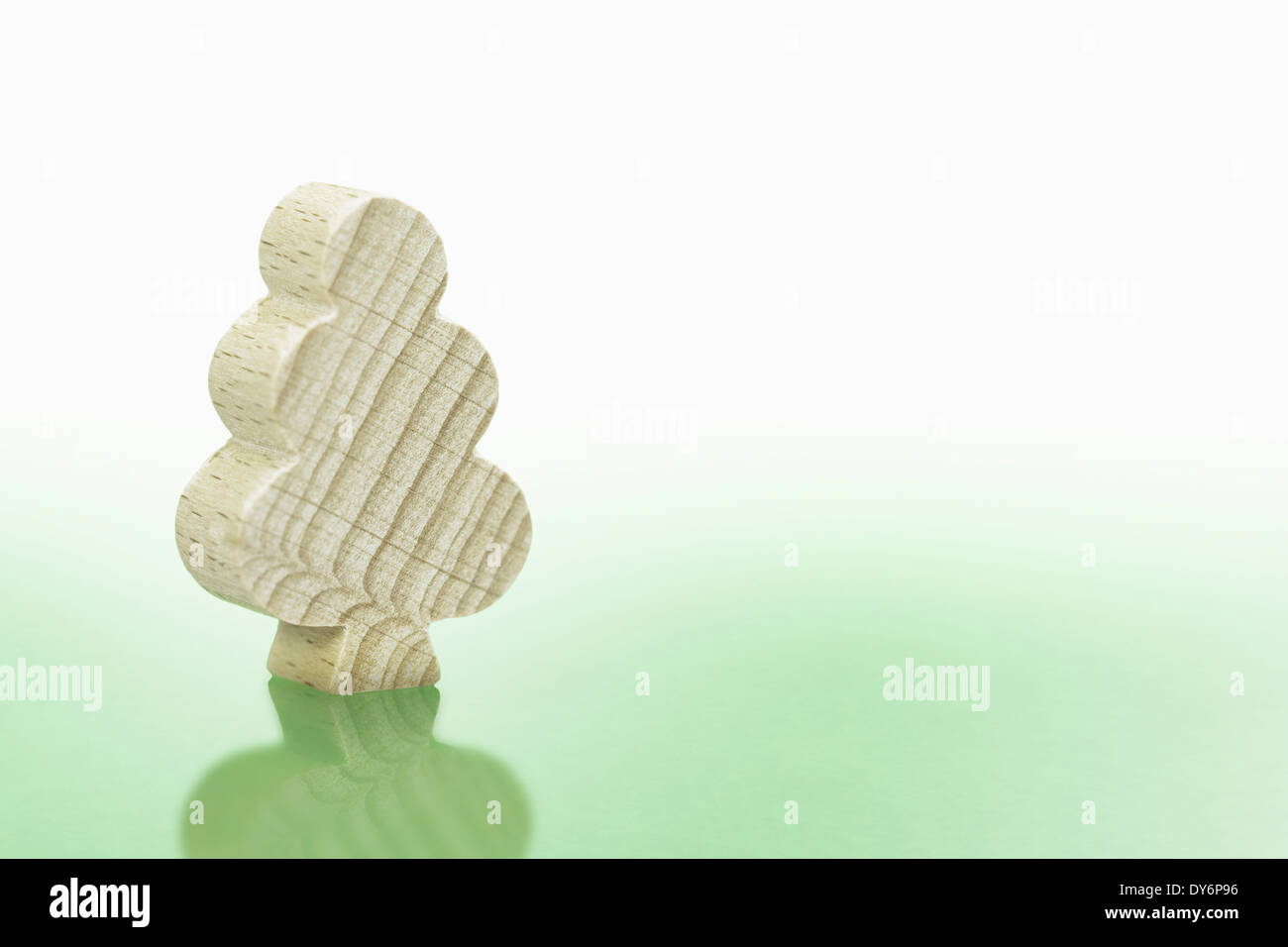 tree shaped wooden blocks environmental concept Stock Photo - Alamy