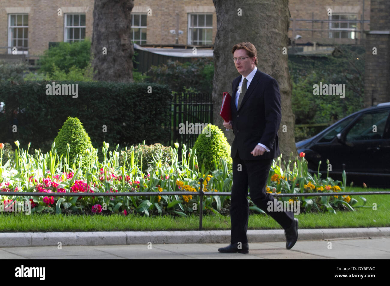 London UK. 8th April 2014. Danny Alexander MP Chief Secretary to the ...