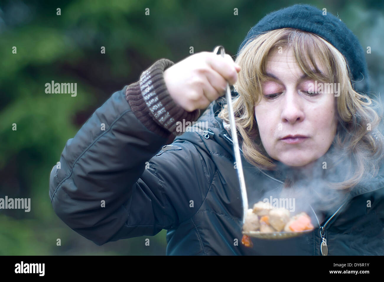 Woman taste smell hi-res stock photography and images - Alamy