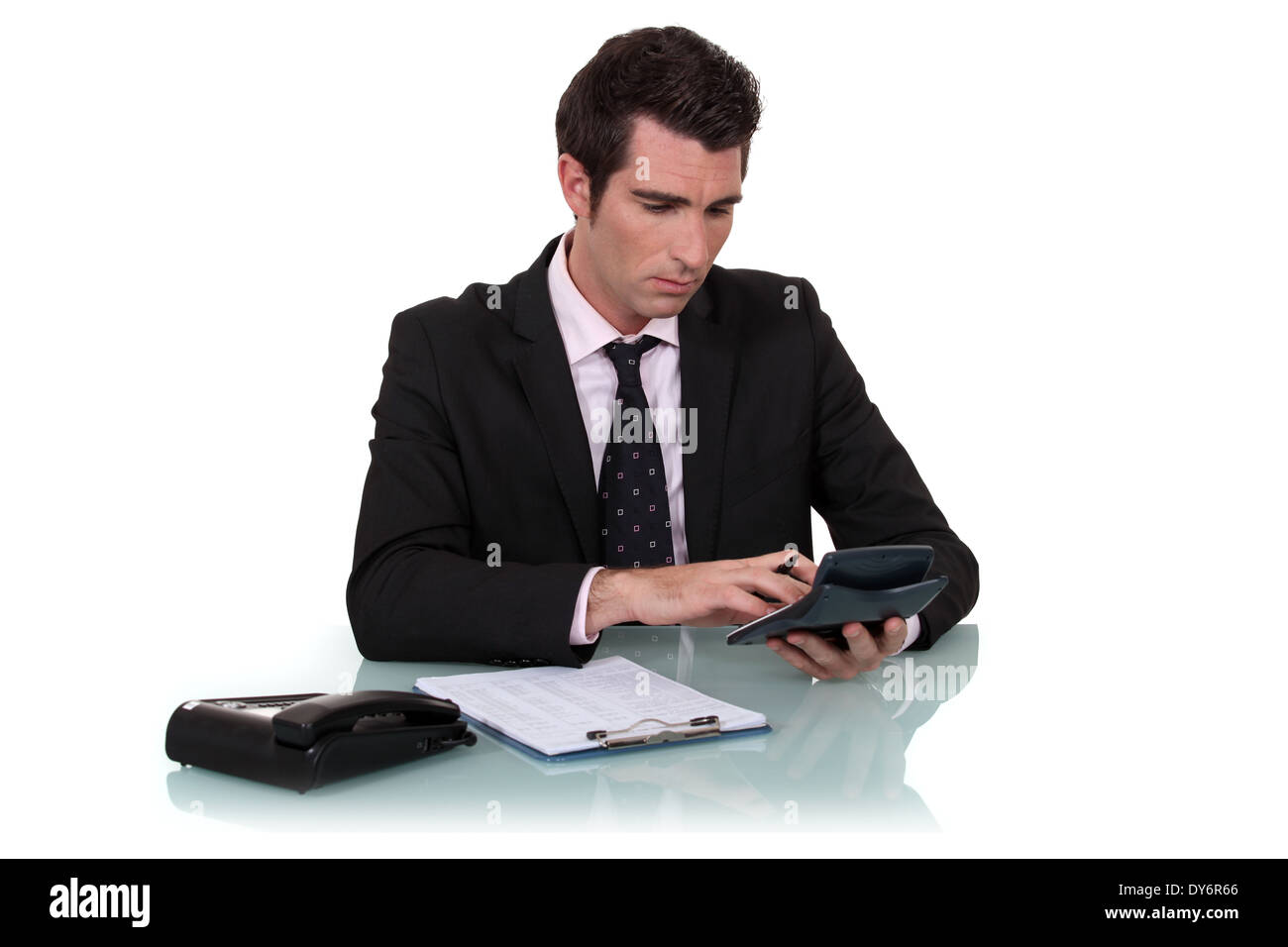 Business man professional calculator Cut Out Stock Images & Pictures ...