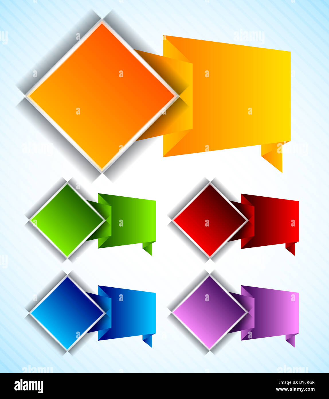 Set of design element. Abstract colorful illustration Stock Photo - Alamy