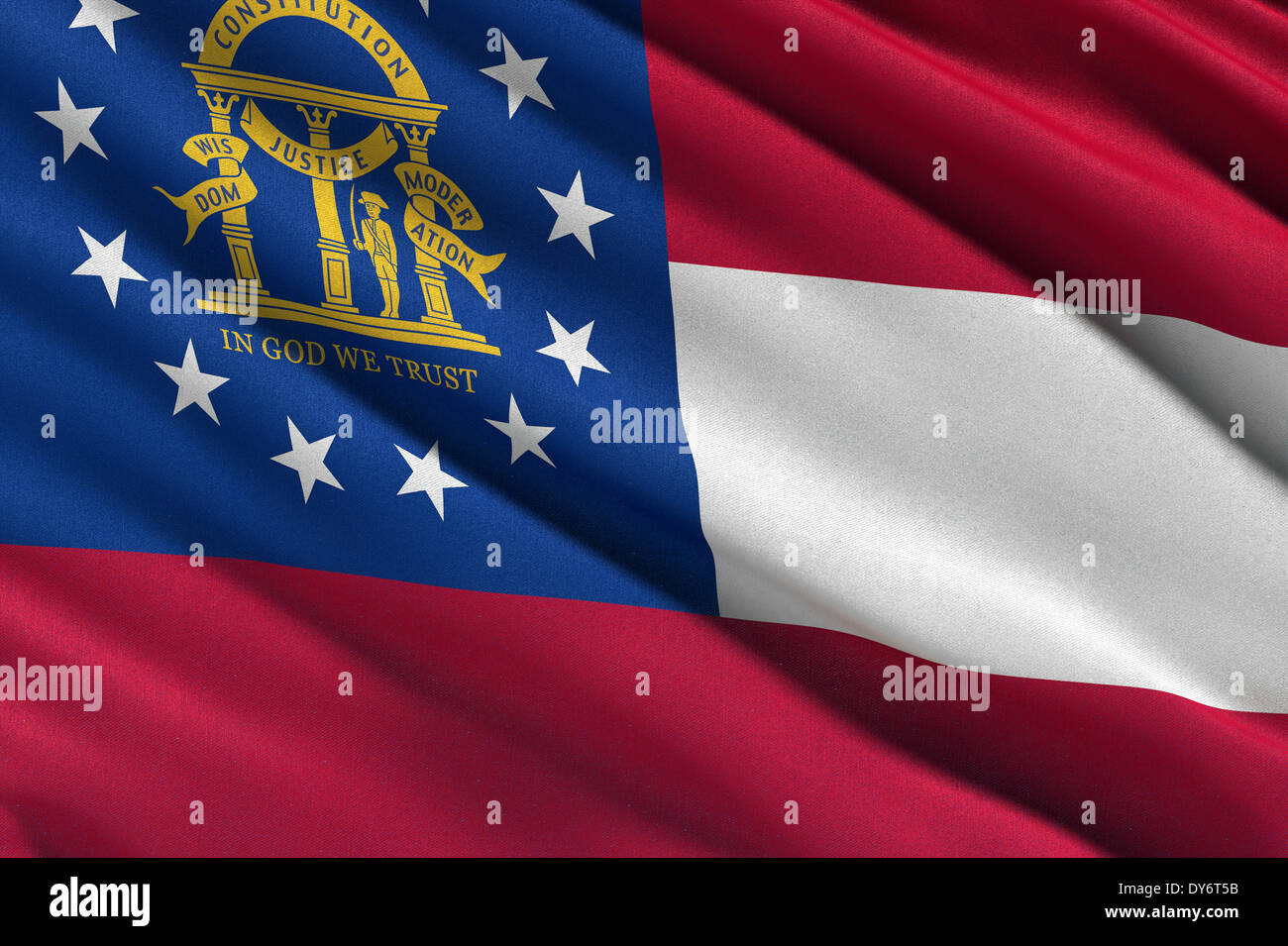 US state flag of Georgia Stock Photo - Alamy
