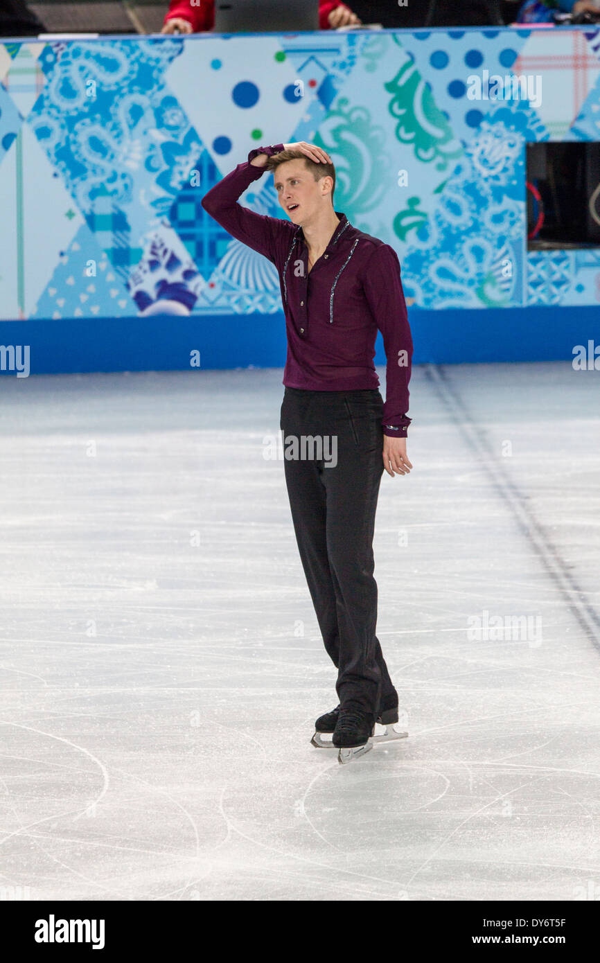 Jeremy Abbott (USA) competing in the Men's Short Program Figure Skating ...