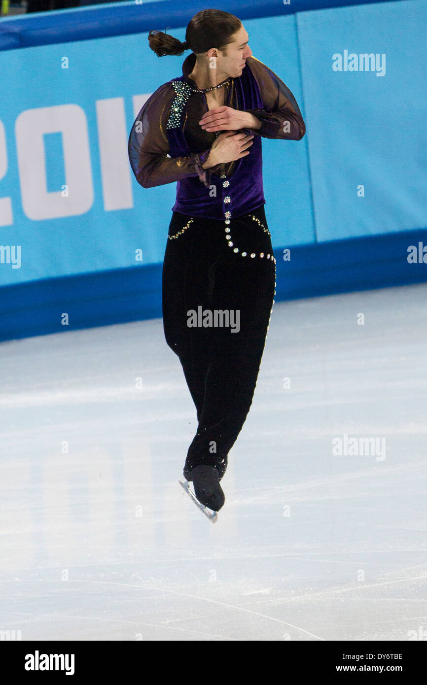Jason Brown (USA) competing in the Men's Short Program Figure Skating ...