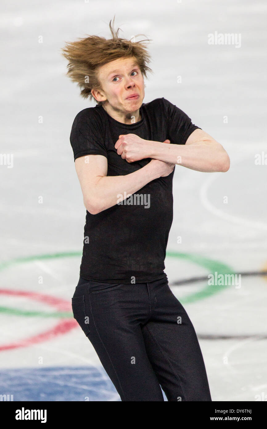 Kevin Reynolds (CAN) competing in the Men's Short Program Figure ...