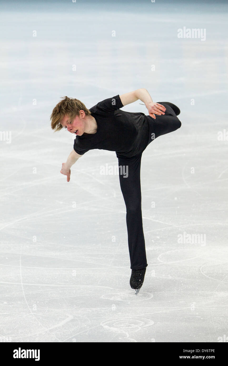 Kevin Reynolds (CAN) competing in the Men's Short Program Figure ...
