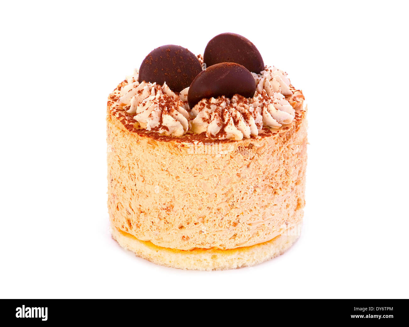 Sweet food cake isolated on white Stock Photo - Alamy