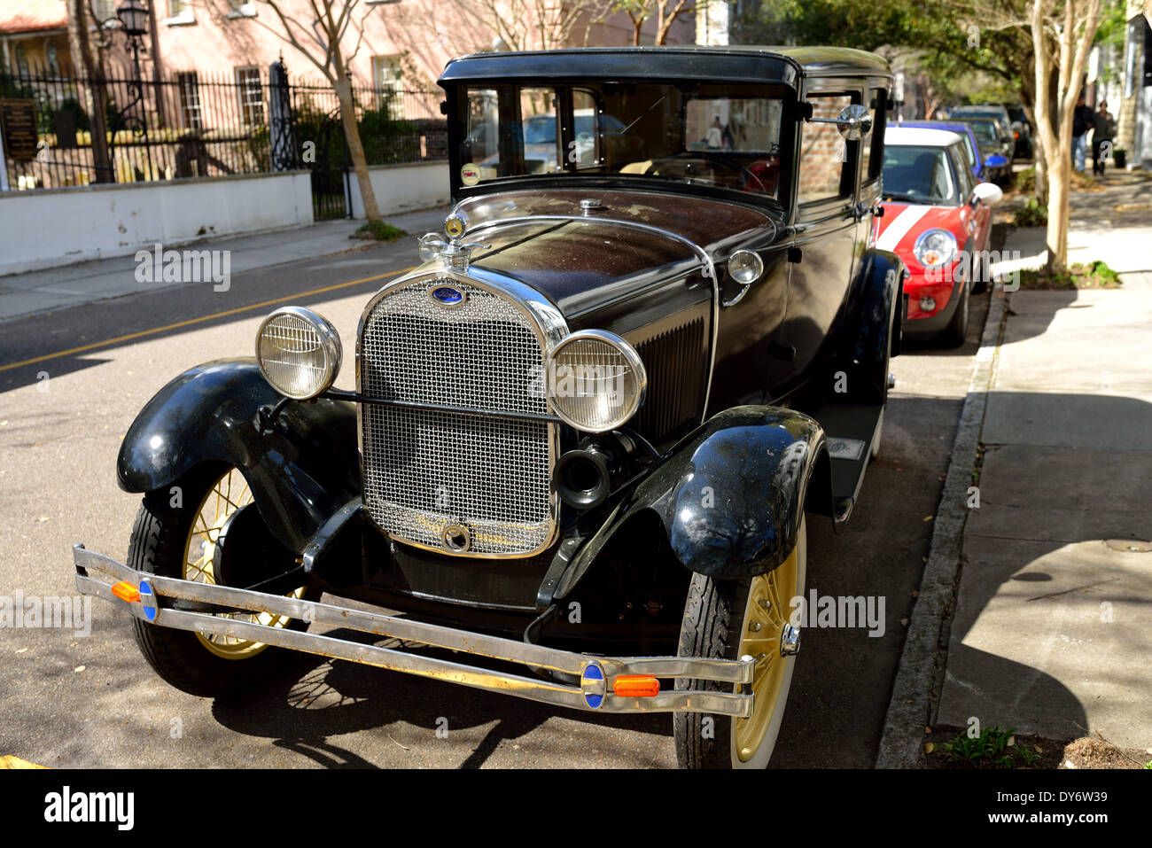 Classic Model A Ford Still in Daily Use for Transportation Stock Photo ...