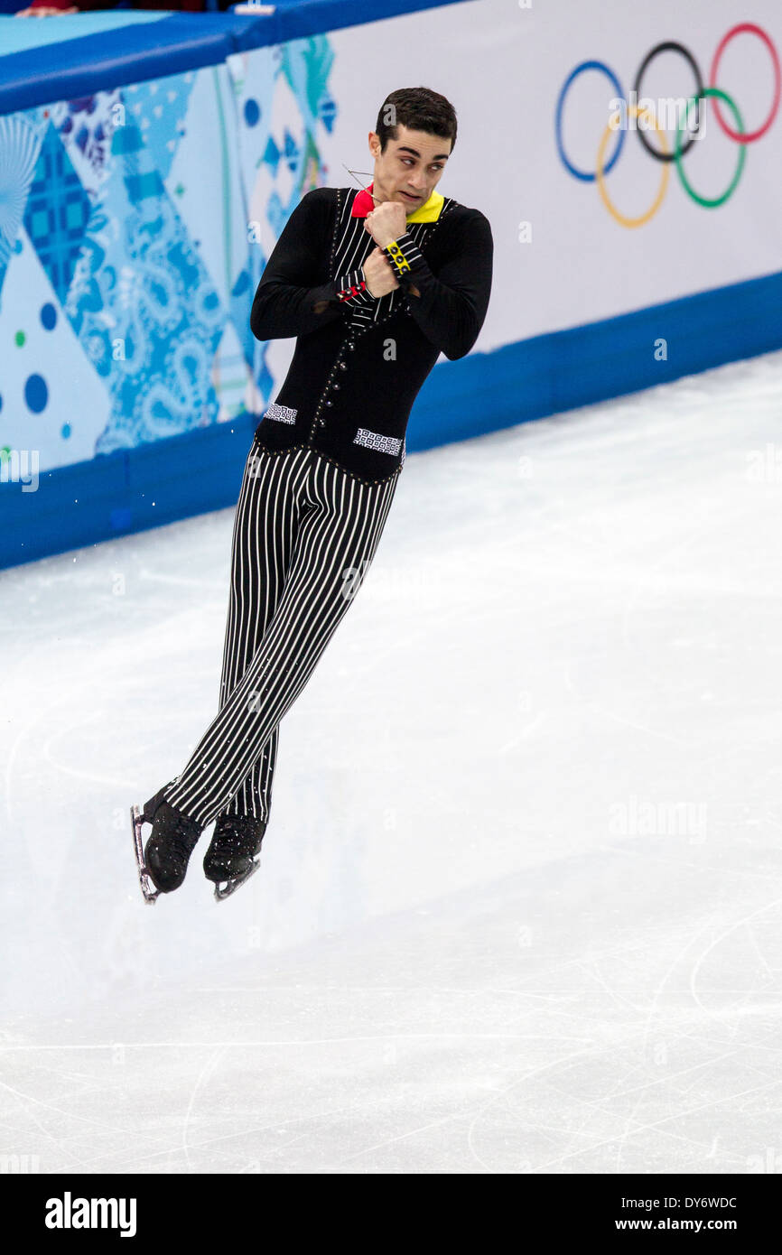 Javier Fernandez (ESP) competing in the Men's Short Program Figure ...