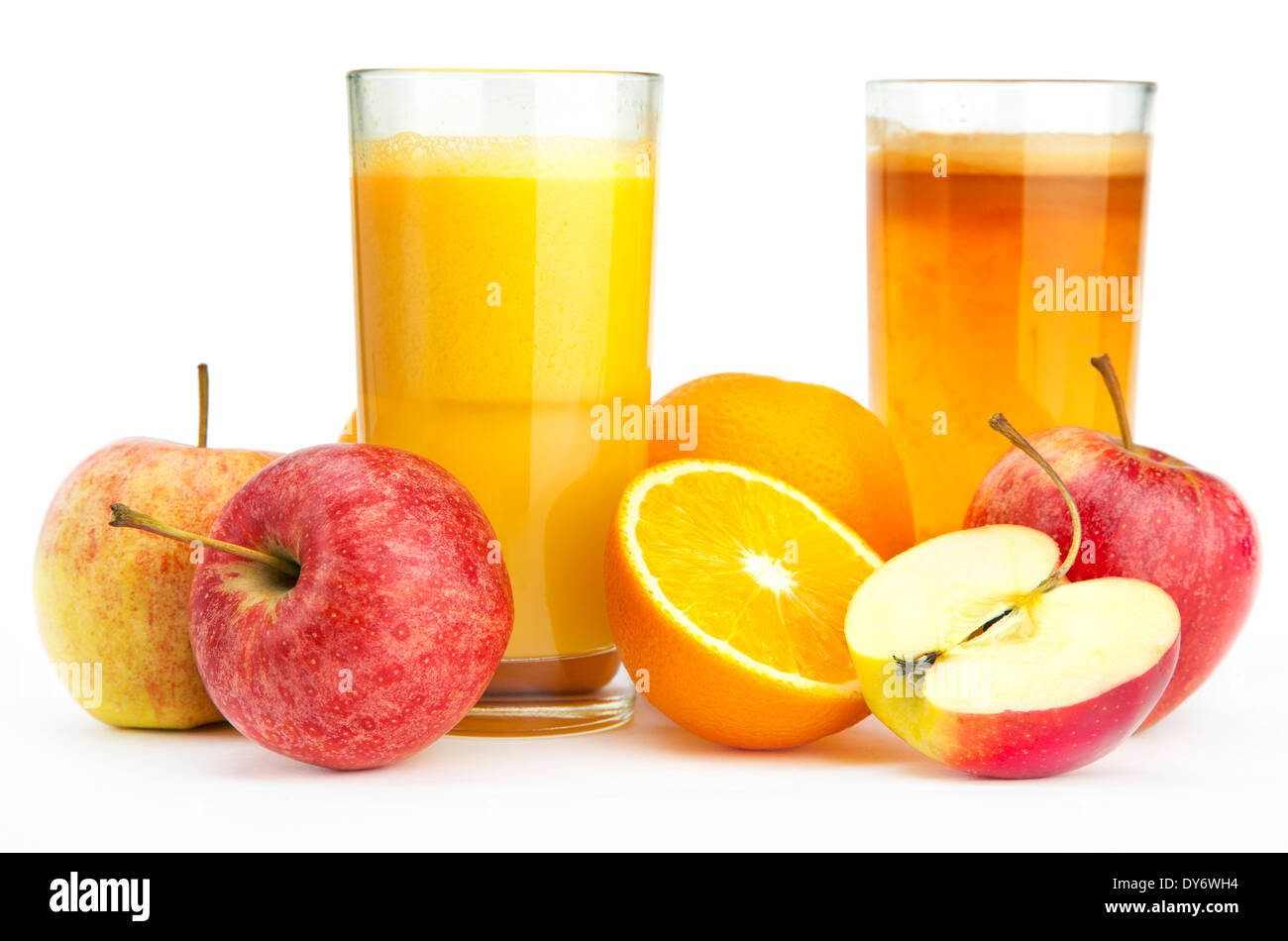 Orange fruit sliced glass Cut Out Stock Images & Pictures - Alamy