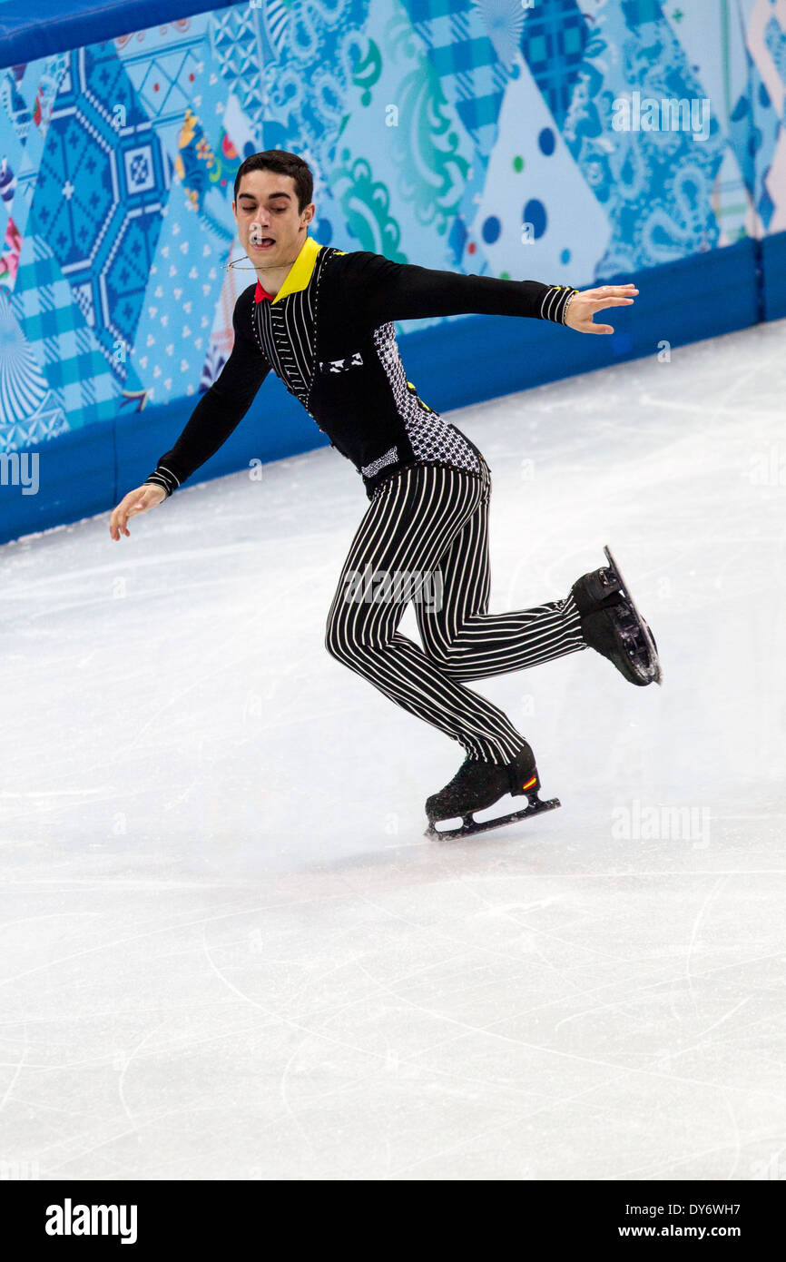 Javier Fernandez (ESP) competing in the Men's Short Program Figure ...