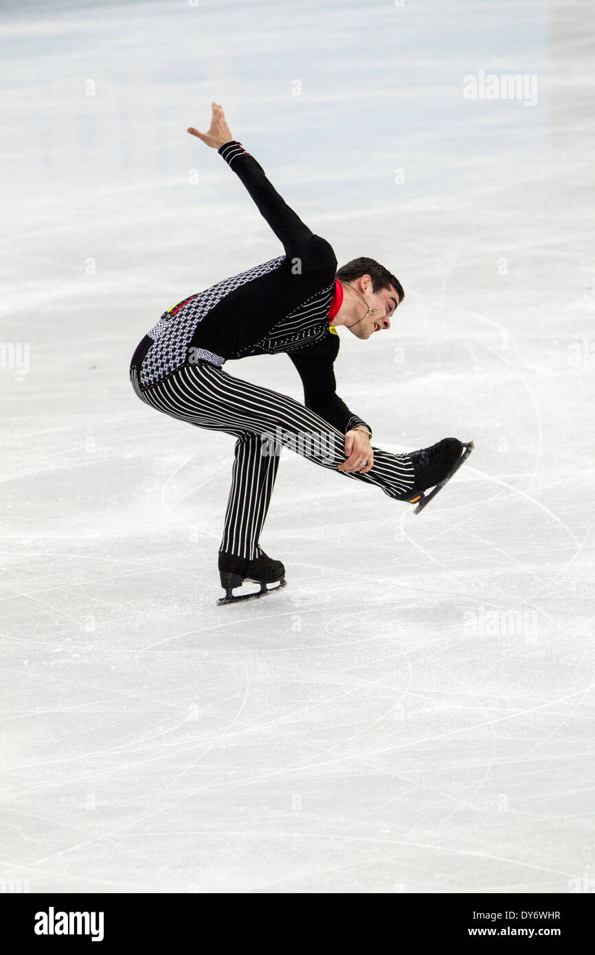 Javier Fernandez (ESP) competing in the Men's Short Program Figure ...