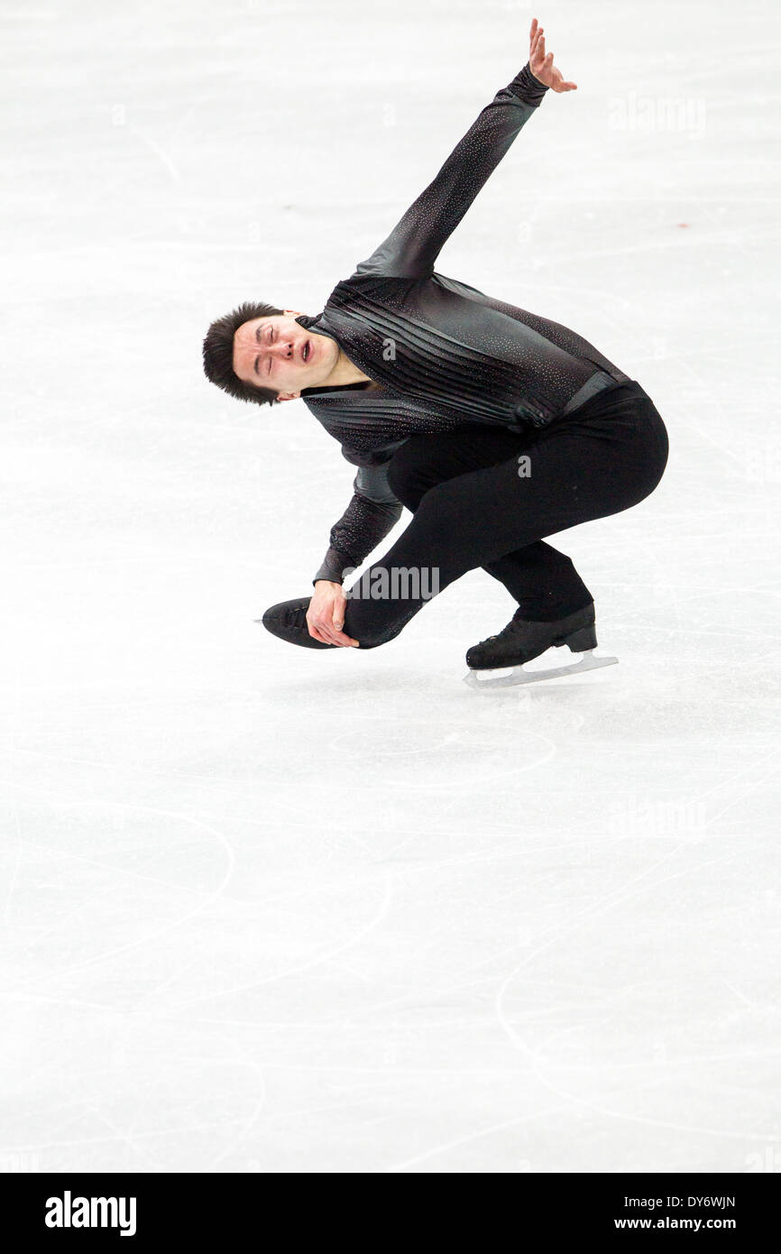Patrick Chan (CAN) competing in the Men's Short Program Figure Skating ...
