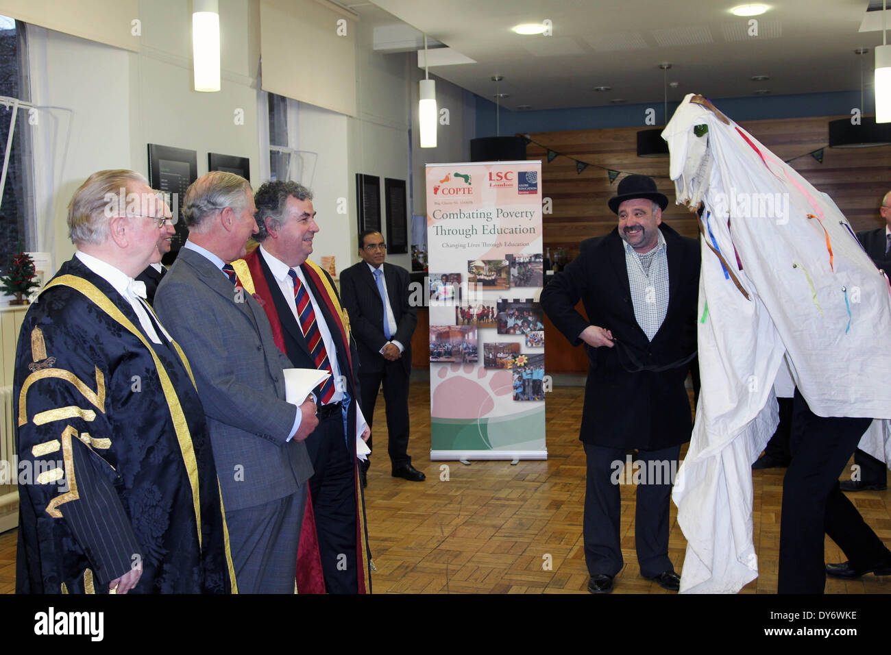 Prince Charles, Prince of Wales, visits the University of Wales ...