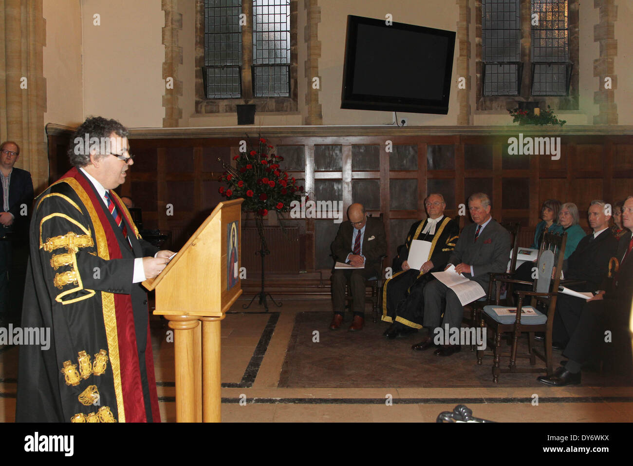 Prince Charles, Prince of Wales, visits the University of Wales ...