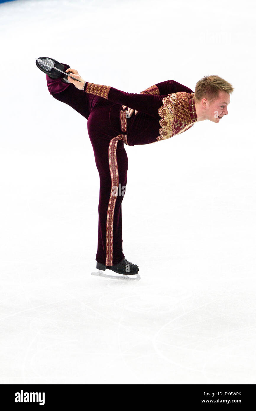 Alexander Majorov (SWE) competing in the Men's Short Program Figure ...