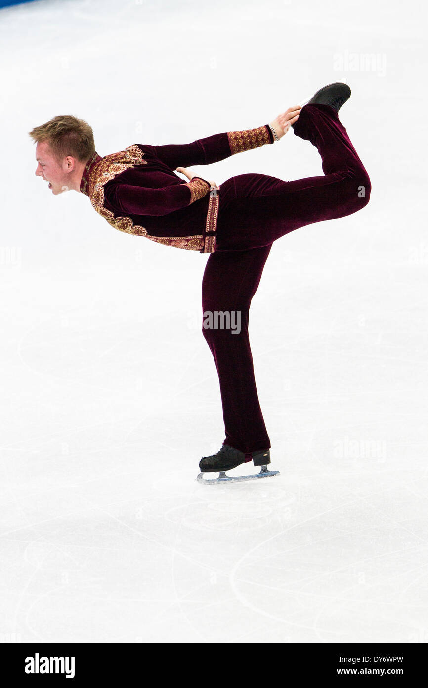 Alexander Majorov (SWE) competing in the Men's Short Program Figure ...