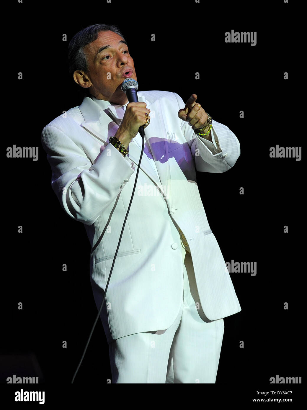 Jose Jose performing live in concert at the Seminole Hard Rock Hotel ...