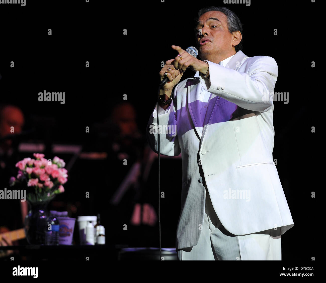 Jose Jose performing live in concert at the Seminole Hard Rock Hotel ...