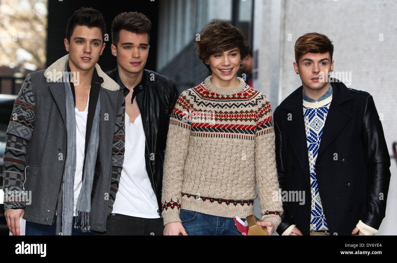 Celebrities at the ITV studiosFeaturing: Jamie Hamblett,Josh Cuthbert ...