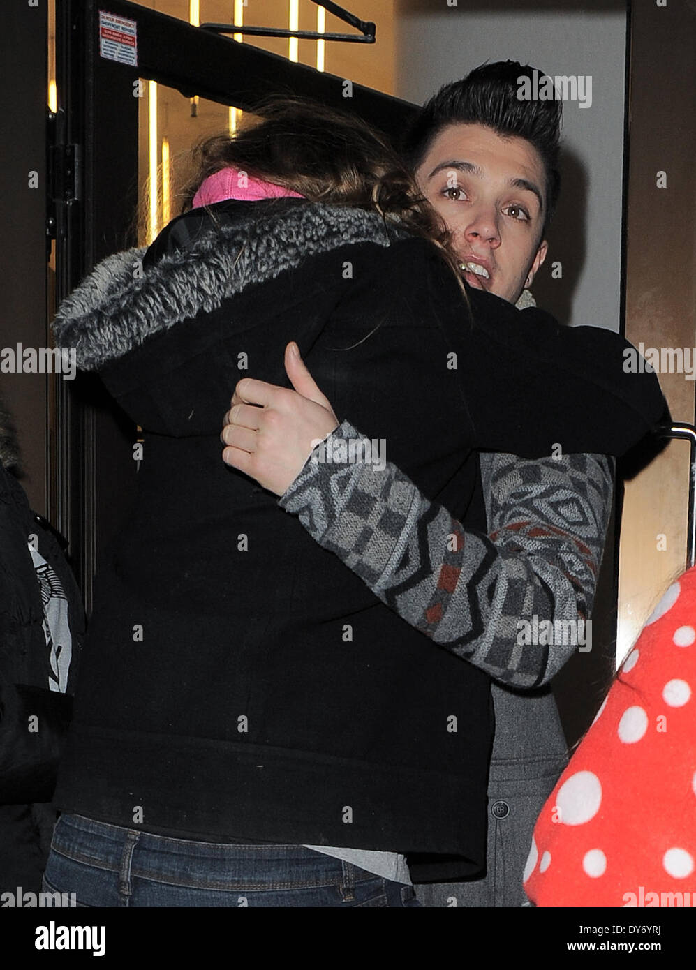 Union J leaving the Sony Music office's in London Featuring: Jamie ...
