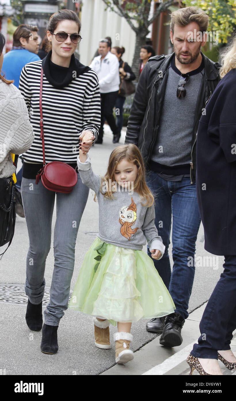Michelle Monaghan shopping at The Grove with husband Peter White and ...