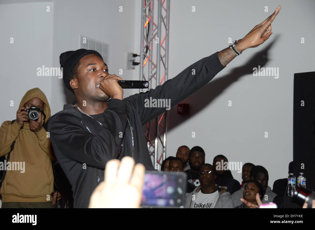 Celebrities at the Sigma Sound Studios Featuring: Meek Mill Where ...