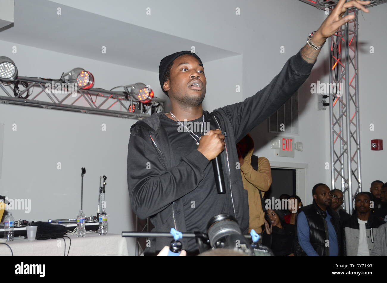 Celebrities at the Sigma Sound Studios Featuring: Meek Mill Where ...
