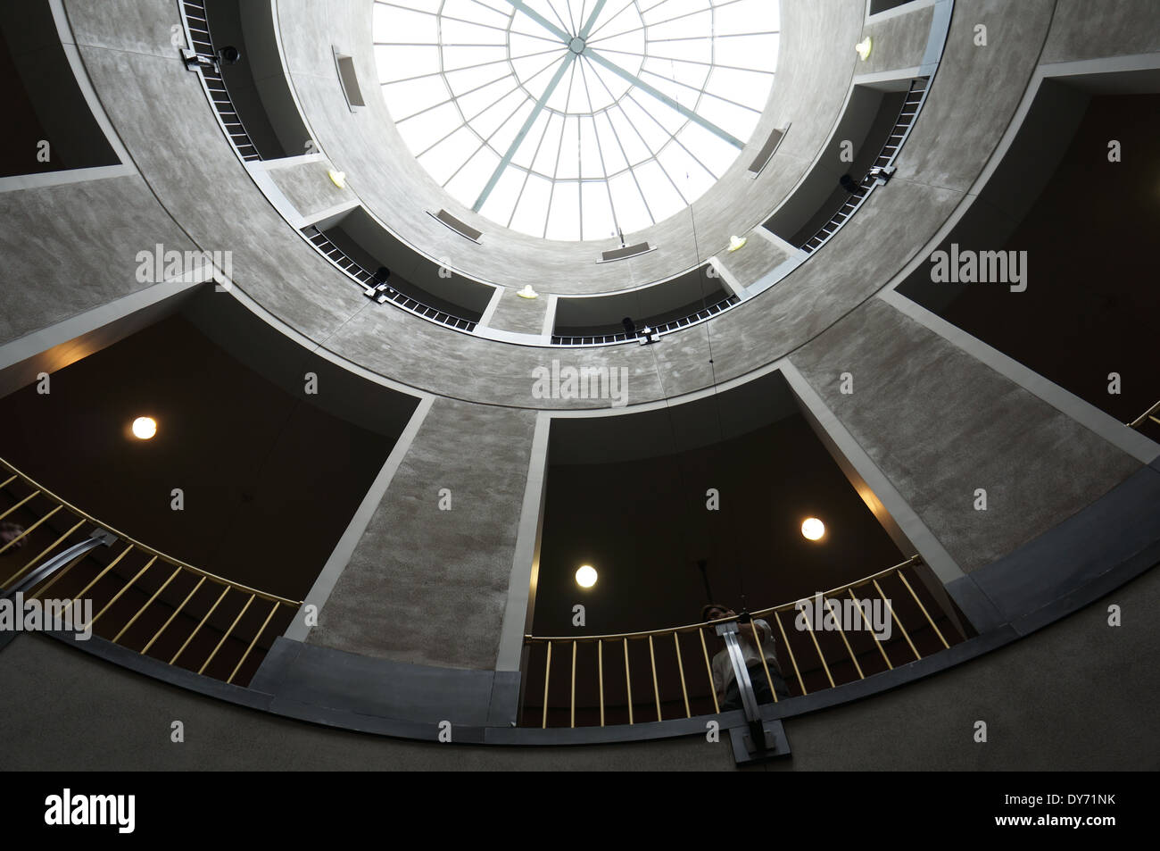 Building Interior with Dome and Circular Atrium Stock Photo - Alamy