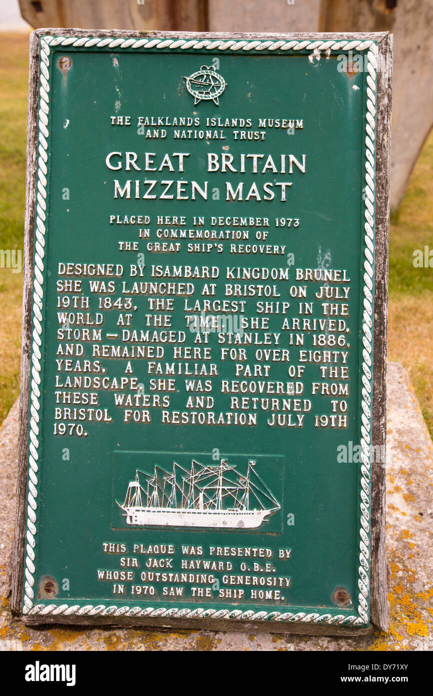 The mizzen mast from the Great Britian, built by Isambard Kingdom ...