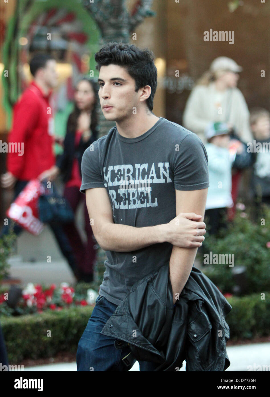 Mark Otero walking through the Grove Featuring: Mark Otero Where ...