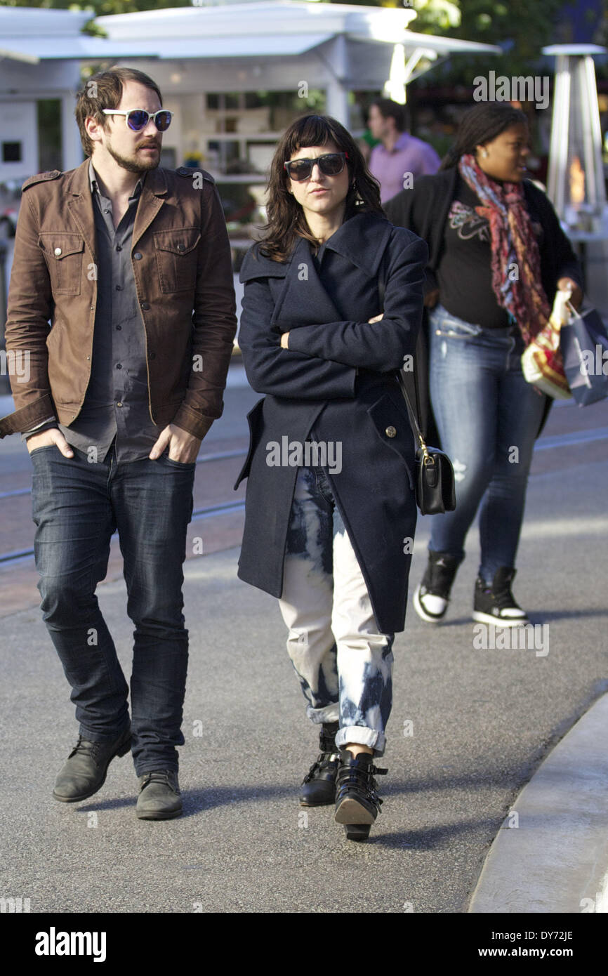 Stephanie Jory shopping at The Grove with a male companion Featuring ...