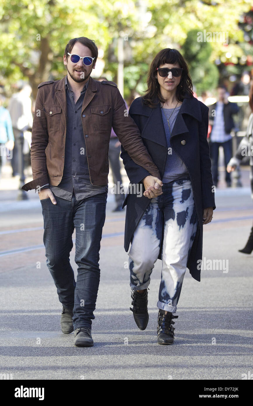 Stephanie Jory shopping at The Grove with a male companion Featuring ...