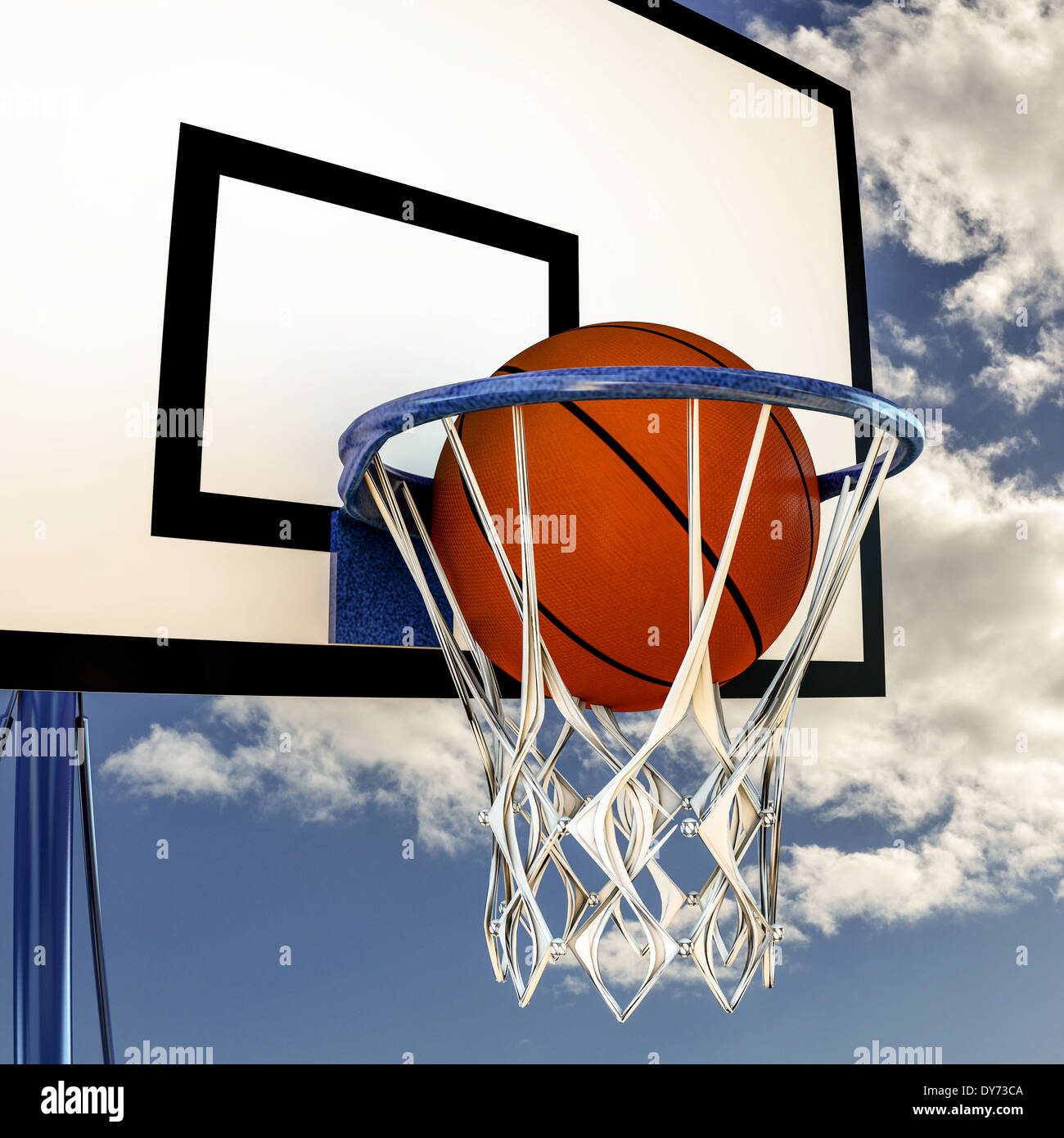 illustration of a ball that bouncing on a basketball backboard Stock ...