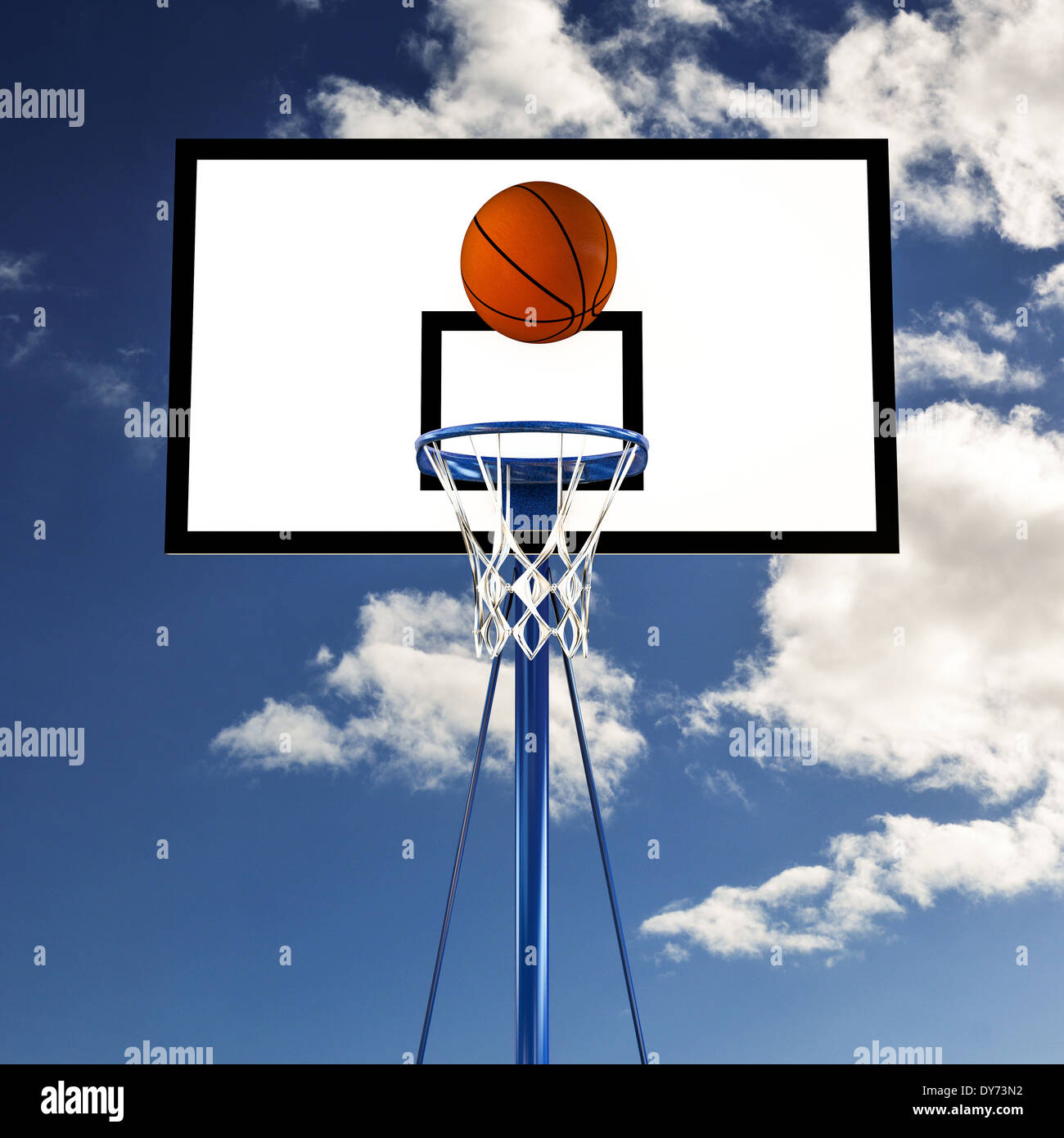 illustration of a ball that bouncing on a basketball backboard Stock ...