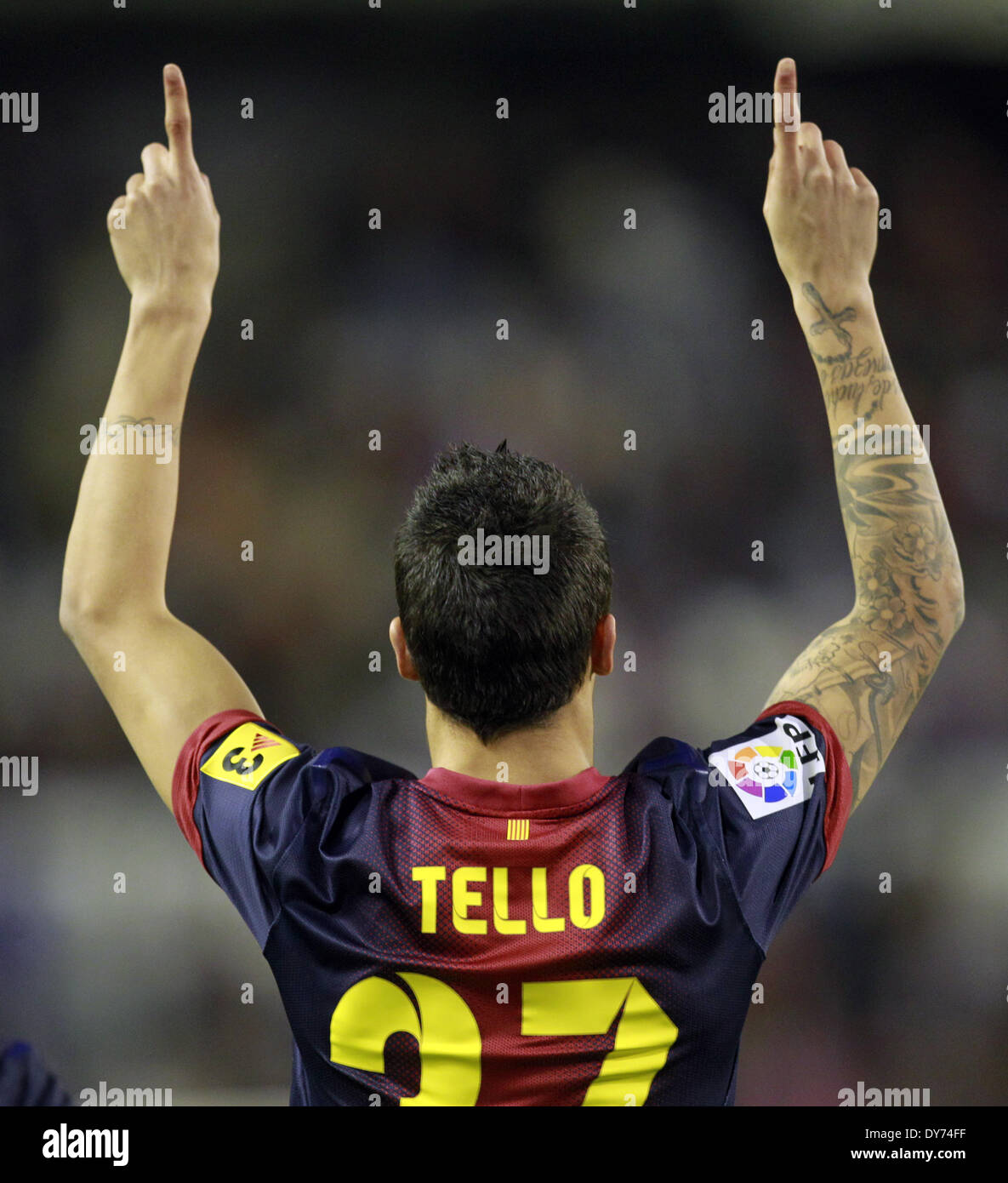 The La Liga game between Real Valladolid and FC Barcelona at Jose ...